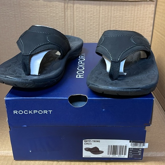 Rockport | Shoes | Bnwt Rockport Men Hayes Thong Flipflop Black ...